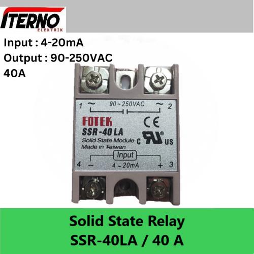 Jual Solid State Relay SSR-40LA Fotek SSR40LA 40A - Kota Tangerang - ITERNO ELEKTRIK | Tokopedia