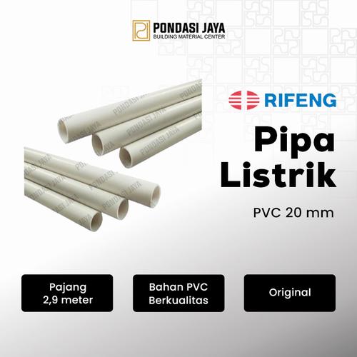Jual Pipa Conduit Pipa Listrik PVC 20mm Rifeng RIIFO [KHUSUS AREA JOGJA ...