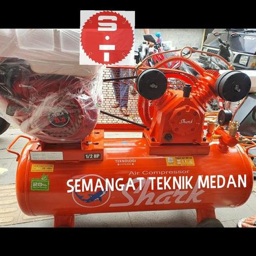Jual ** KOMPRESSOR KOMPRESOR UDARA ANGIN SHARK 1/2 HP MESIN BENSIN ...