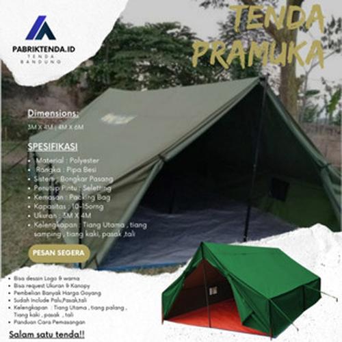 Jual Tenda Pramuka Komando | Tenda Kemah - Camping Ukuran 3x4 Gratis ...