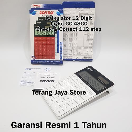 Jual Kalkulator Joyko CC-48CO Check N Correct Calculator Joyko CC48CO ...
