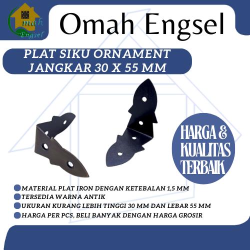 Jual Plat siku ornament jangkar 30x55 mm PT.S2 Corner siku sudut kotak ...