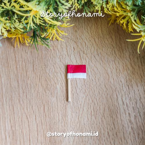 Jual MINIATUR 1:12 BENDERA INDONESIA (2.8 x 1.5 cm) FLAG NENDOROID SHF ...