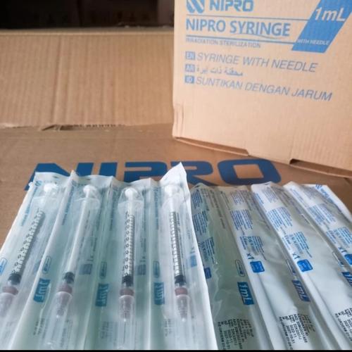Jual Spuit Syringe Nipro 1cc 3cc 5cc 10cc 20cc with needle eceran - 5cc / 5ml - Jakarta Pusat ...