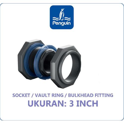 Jual SOCKET BULKHEAD FITTING toren tandon tangki PENGUIN (3 INCH ...