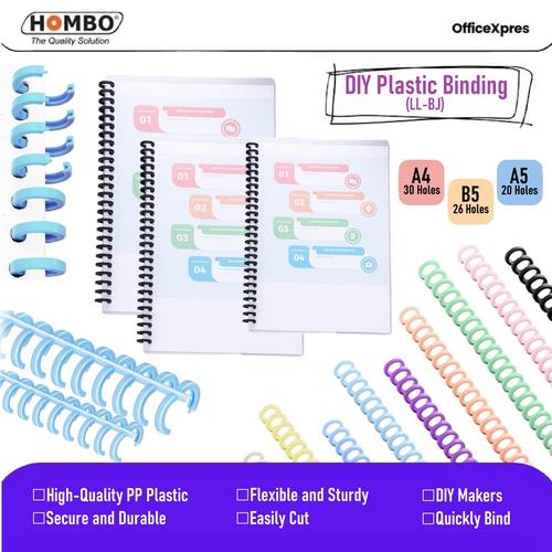 Jual Ring Binding Binder Loose Leaf 30 Holes Ukuran A5 A4 B5 Spiral ...
