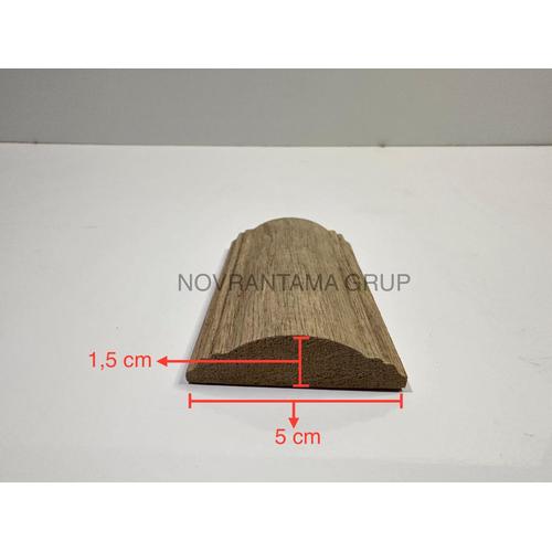 Jual Lis Profil Kayu Meranti AR 40A (5x1,5cm) / Lis Kayu Moulding ...