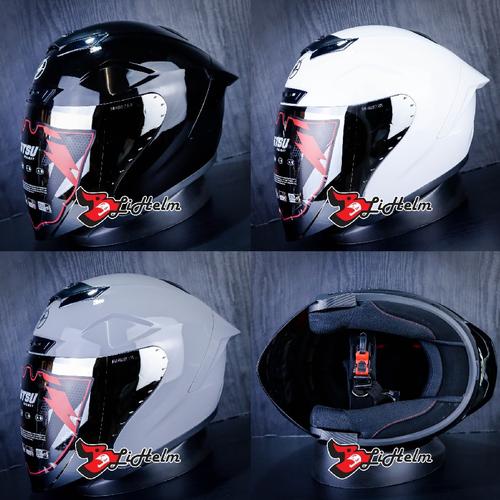 Jual JITSU HELM J-STRIKE SOLID | JSTRIKE - HALF FACE - Black gloss, M ...