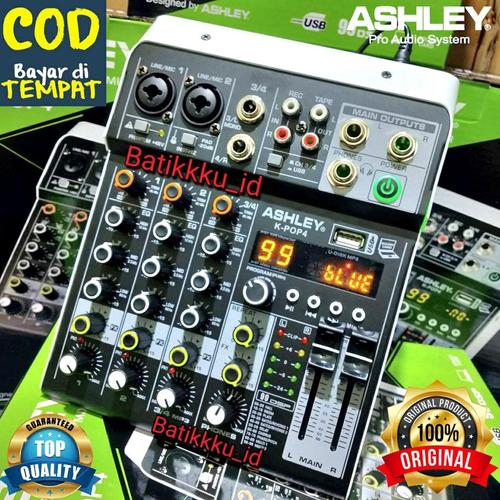 Jual ** MIXER ASHLEY KPOP 4 K POP 4 KPOP4 K POP4 4CH ORIGINAL Bluetooth-USB-Soundcard FIX 4 ...