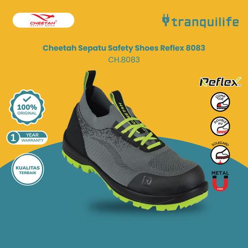 Promo Cheetah Sepatu Safety Shoes Sepatu Kerja Reflex 8083 Hijau ...