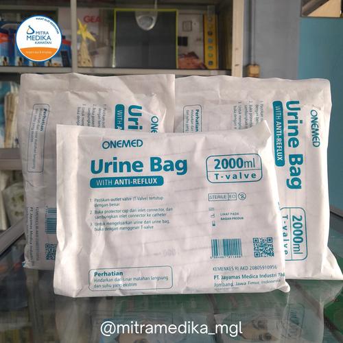 Jual Urine Bag OneMed T-Valve | Kantong Urine 2000 ml - Kota Magelang ...