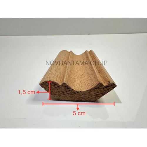 Jual Lis Profil Kayu Meranti AR 59 (5x1,5cm) / Lis Kayu Moulding / List ...