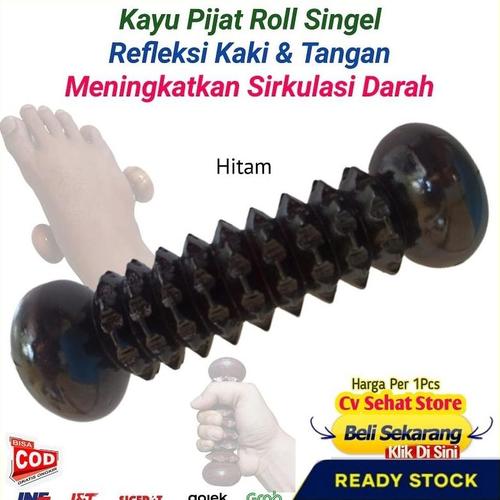 Jual Alat Pijat Refleksi Telapak Kaki 1 Rol Kayu Singel Grigi Repleksi ...