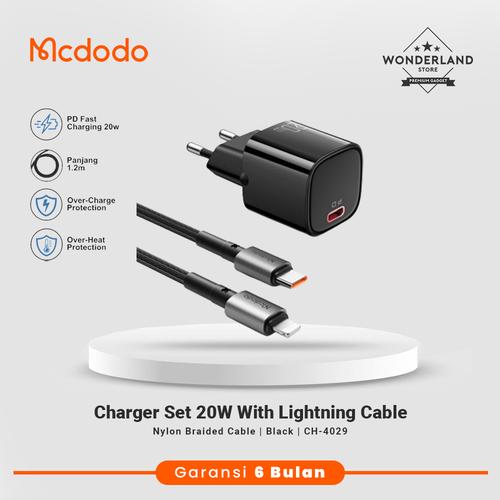 Jual Mcdodo Adaptor Charger Set 20W USB-C to Lightning Fast Charging PD ...
