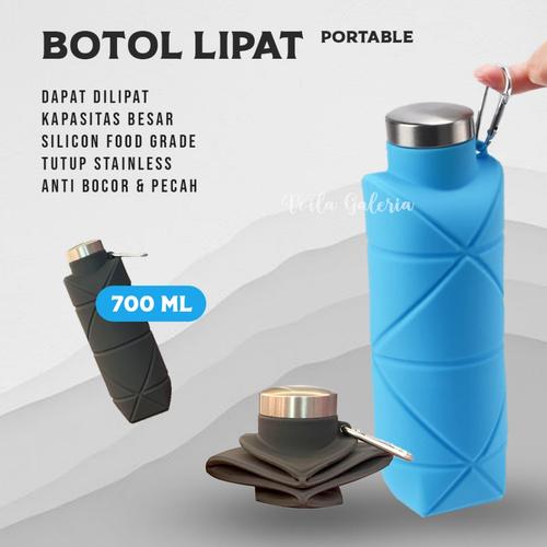 Jual Botol Lipat Portable Silicon Haji Umroh - Tempat Air Minum Origami ...
