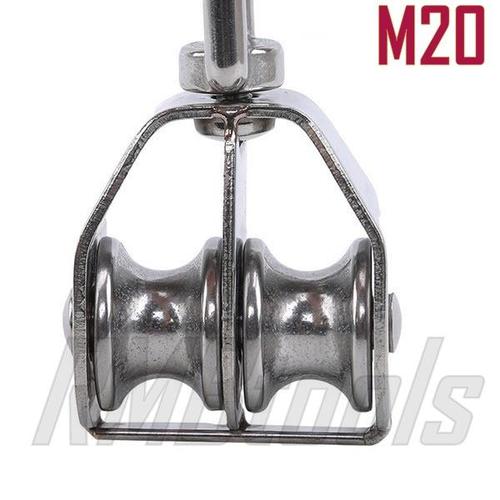 Jual Katrol M20 Stainless Anti Karat Double Katrol Tali Kerekan Pulley ...