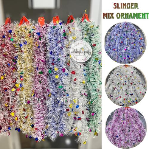 Jual Slinger Tinsel Xmas / Dekorasi Hiasan Natal / Slinger Mix Ornament ...