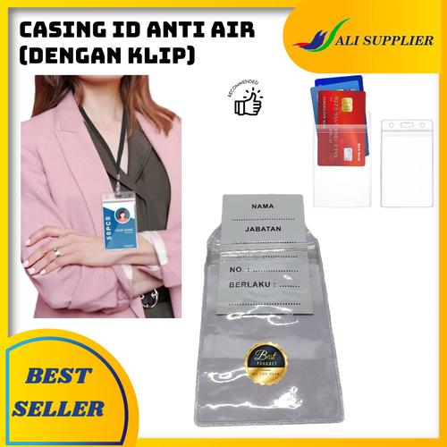 Jual CASING ID CARD HOLDER DENGAN KLIP ANTI BASAH / TANDA PENGENAL ...