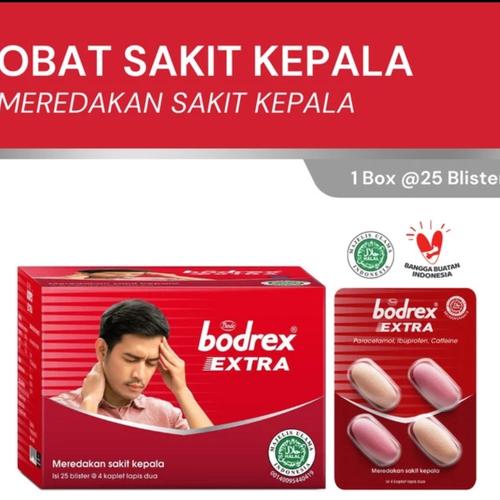 Jual bodrex extra 1 box isi 25 blister original 100% - Jakarta Pusat ...