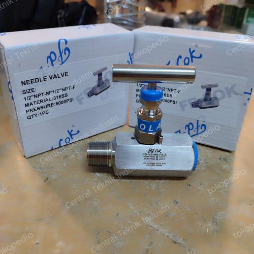 Jual Needle Valve 3/4" inch Stainless ss316 Male/Female Class 6000Psi ...