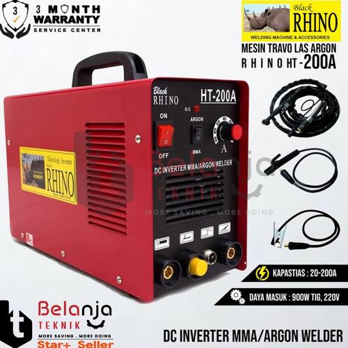 Jual ** Rhino Mesin Travo Las Argon HT 200 A DC Inverter Welder 900W ...