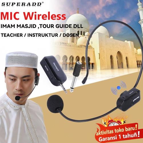 Jual ** 【Pabrik】Mikrofon Mic Clip On Wireless microphone UHF 2.4G ...