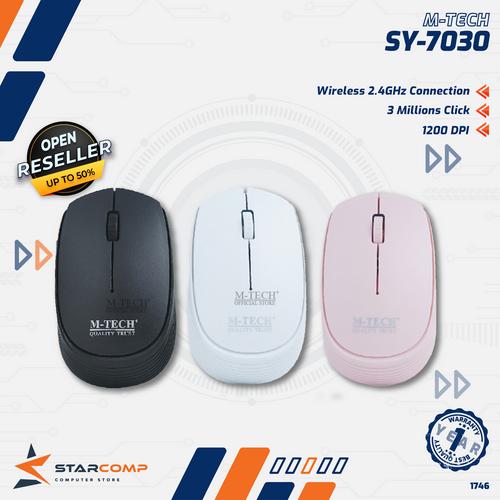 Jual M-Tech SY-7030 Wireless Mouse 2.4GHz 1200 DPI - Putih - Kota Semarang - Starcomp Semarang ...