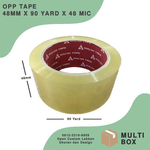 Jual Lakban Bening OPP Tape Clear Shujin Tape 2 inch x 90 Yard x 48 ...