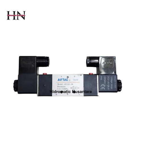 Jual 4V220-08 Airtac Solenoid Valve Pneumatic 5/2 Double Coil 1/4 inch - 24DC - Jakarta Barat ...