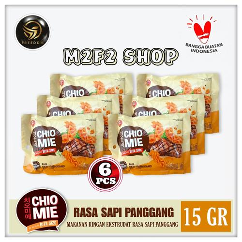 Jual Chio Mie Bite Size Roast Beef | Snack Camilan Rasa Sapi Panggang - 15 gr (Harga 6 Pcs ...