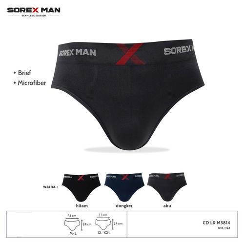 Jual Celana Dalam Laki Laki Pria Sorex Man Seamless Segitiga Brief X ...