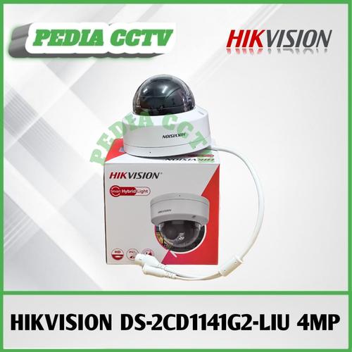 Jual DS-2CD1141G2-LIU HIK VISION 4 MP Smart Hybrid Light Fixed Dome Network Camera - Jakarta ...