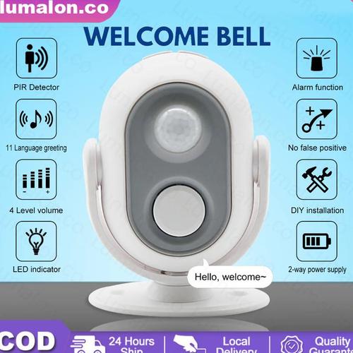 Jual Bel Pintu Otomatis Alarm Bell Rumah Sensor Gerak Inframerah Alarm ...