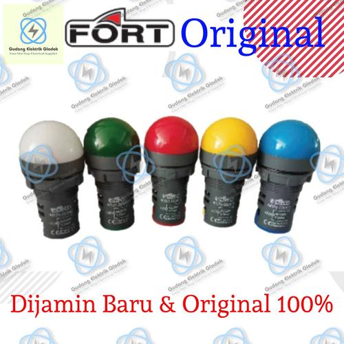 Jual PILOT LAMP ; 22MM ; MERAH HIJAU KUNING BIRU PUTIH ; AD22-22DSC ...