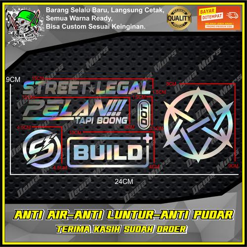 Jual Cutting Sticker PAKET 6 IN 1 STREET LEGAL BINTANG V1 PELAN TAPI ...