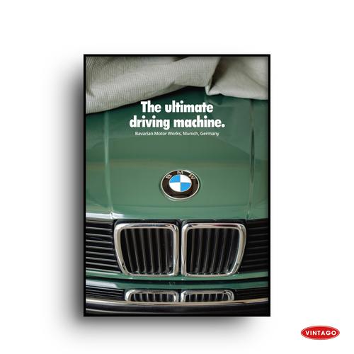 Jual Poster Dinding A4 BMW Iklan Mobil Wallposter Retro Vintage Flyer ...