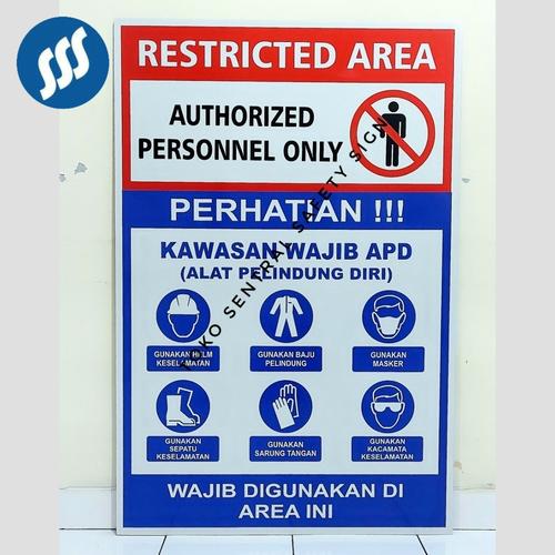 Jual Rambu Kawasan Wajib APD 120cm x 80cm - Jakarta Barat - SENTRAL ...