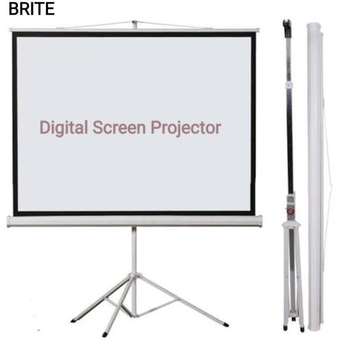 Jual Screen Projector Brite Tripod 70 IN Stend - Tiang 178 x178cm ...