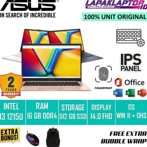 Jual [ NEW STOCK ] Laptop Asus Vivobook 14 A1404ZA VIPS Intel Core i3 ...
