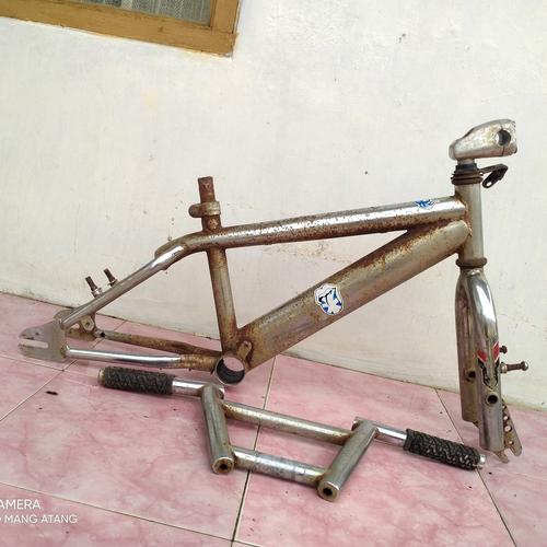 Jual Frame Fork Sepeda BmX ban 16 Besi Jadul Kuat kokoh bahan berat ...