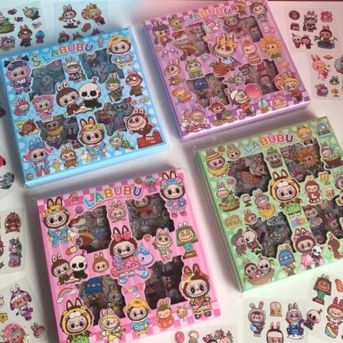 Jual Labubu Stiker Nano Box isi 100 lembar Sticker Viral Kado Hadiah ...