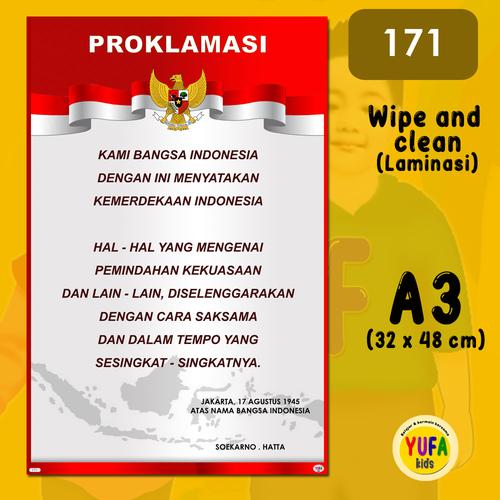 Jual 171 Poster Proklamasi - Poster Edukasi Anak - Poster belajar anak ...