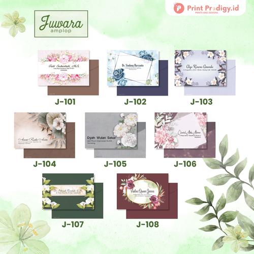 Jual Cetak Nama Amplop Kondangan / Pernikahan Amplop Juwara J101 - J108 - J-101, Non Perekat ...