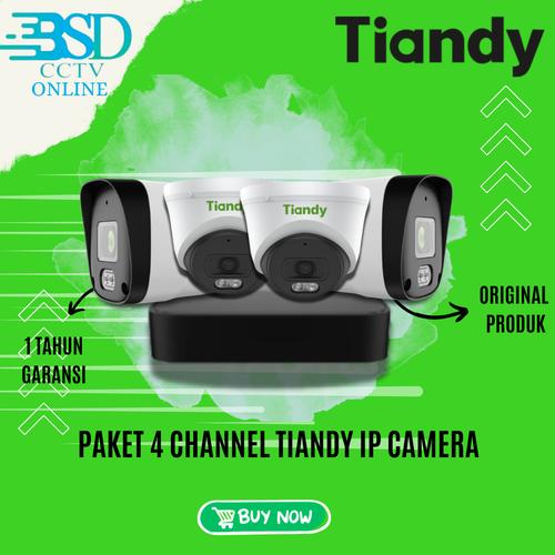 Jual Paket CCTV IP TIANDY 5 Channel, 4 Camera 2MP - 500GB - Kota Tangerang Selatan ...