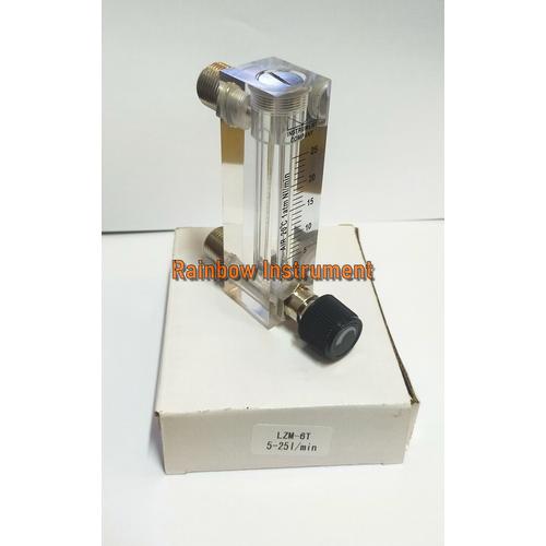 Jual Rotameter gas flowmeter 5 - 25 Liter per Menit / Regulator udara / Gas Flowmeter /Acrylic ...