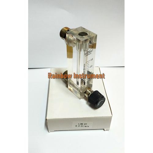 Jual Rotameter gas flowmeter 0.3 - 3 Liter per Menit / Regulator udara ...