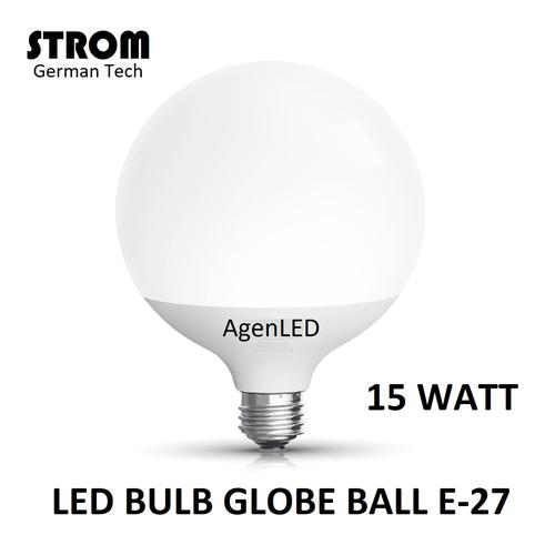 Promo STROM Lampu LED GLOBE Ball 15W White Bohlam 15 watt w Bulb 15watt PUTIH Bulat Bola ...