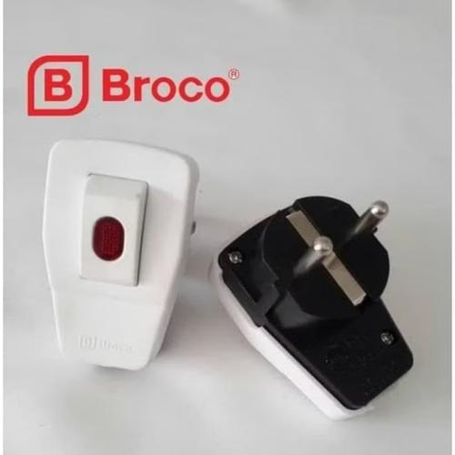 Jual Broco 13311-65 Steker Arde Plus Switch Lampu ON OFF Stop Kontak ...