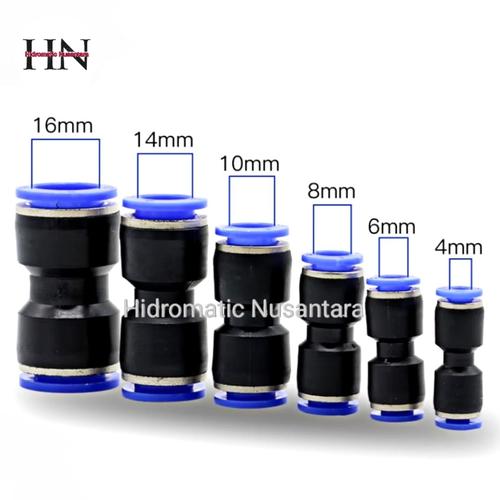 Jual Fitting Pneumatic Lurus MPU / PU - 4 / 6 / 8 / 10 / 12 / 16 - Jakarta Barat - Hidromatic ...
