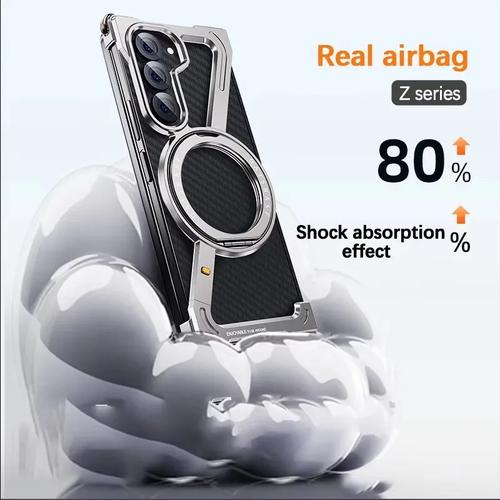 Jual Z Shaped Metal Magsafe Folding Phone Case For Samsung Galaxy Z ...